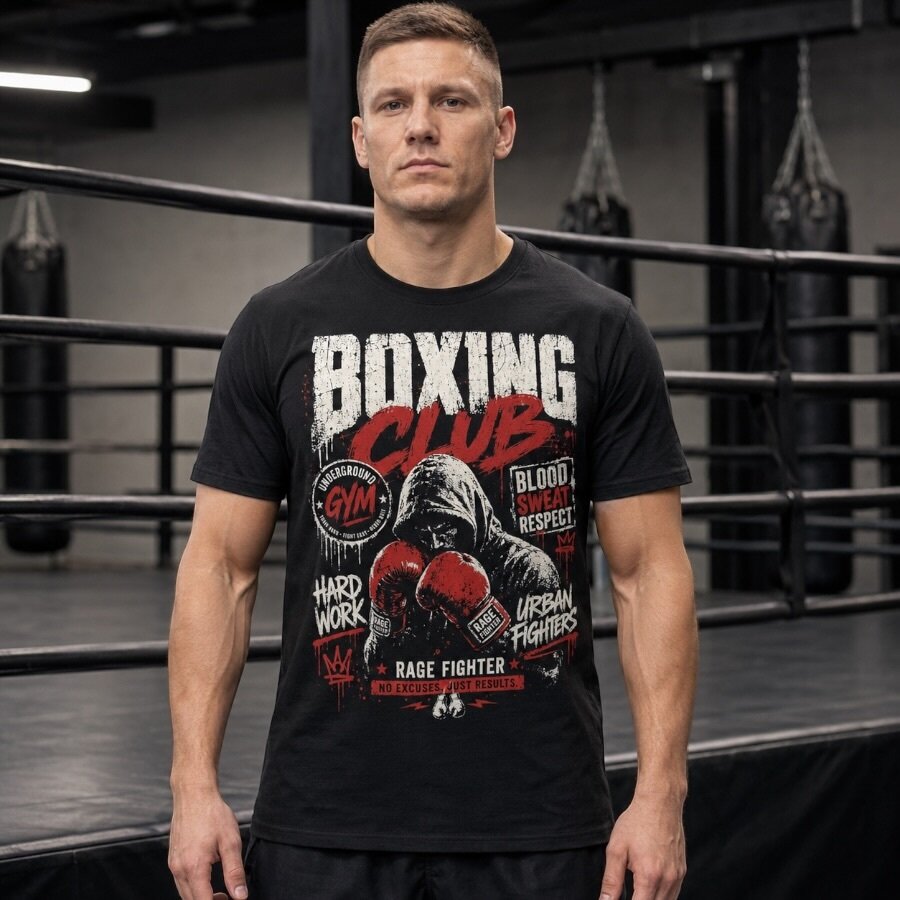 Футболка спортивная RAGE FIGHTER Boxing Club 2