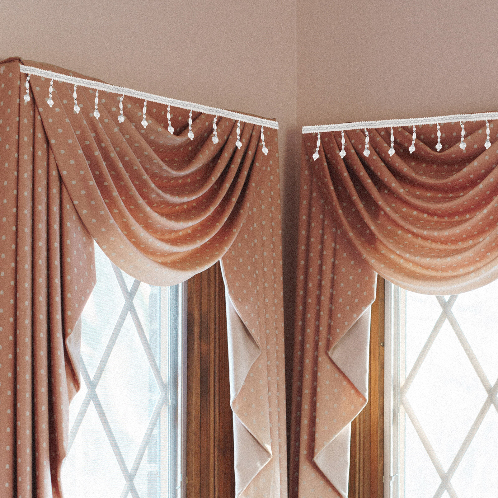 Декоративный элемент drapery trim для создания уникального дизайна, 1150x9x2 см