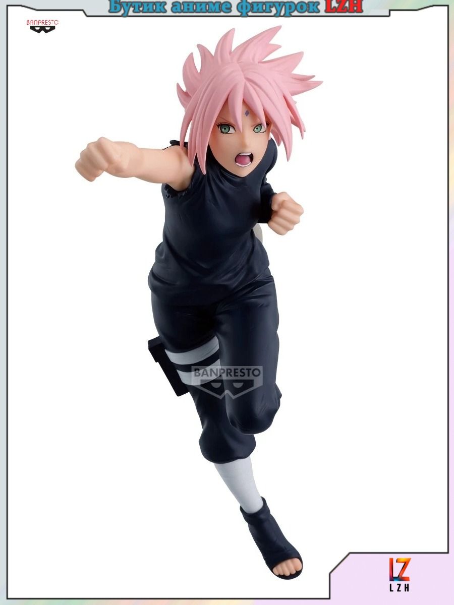 Аниме Фигурка BANDAI BANPRESTO VIBRATION STARS Харуно Сакура (Haruno Sakura) в Manga Cover Series из "Наруто" (NARUTO Shippuden) 12 см (LZH)