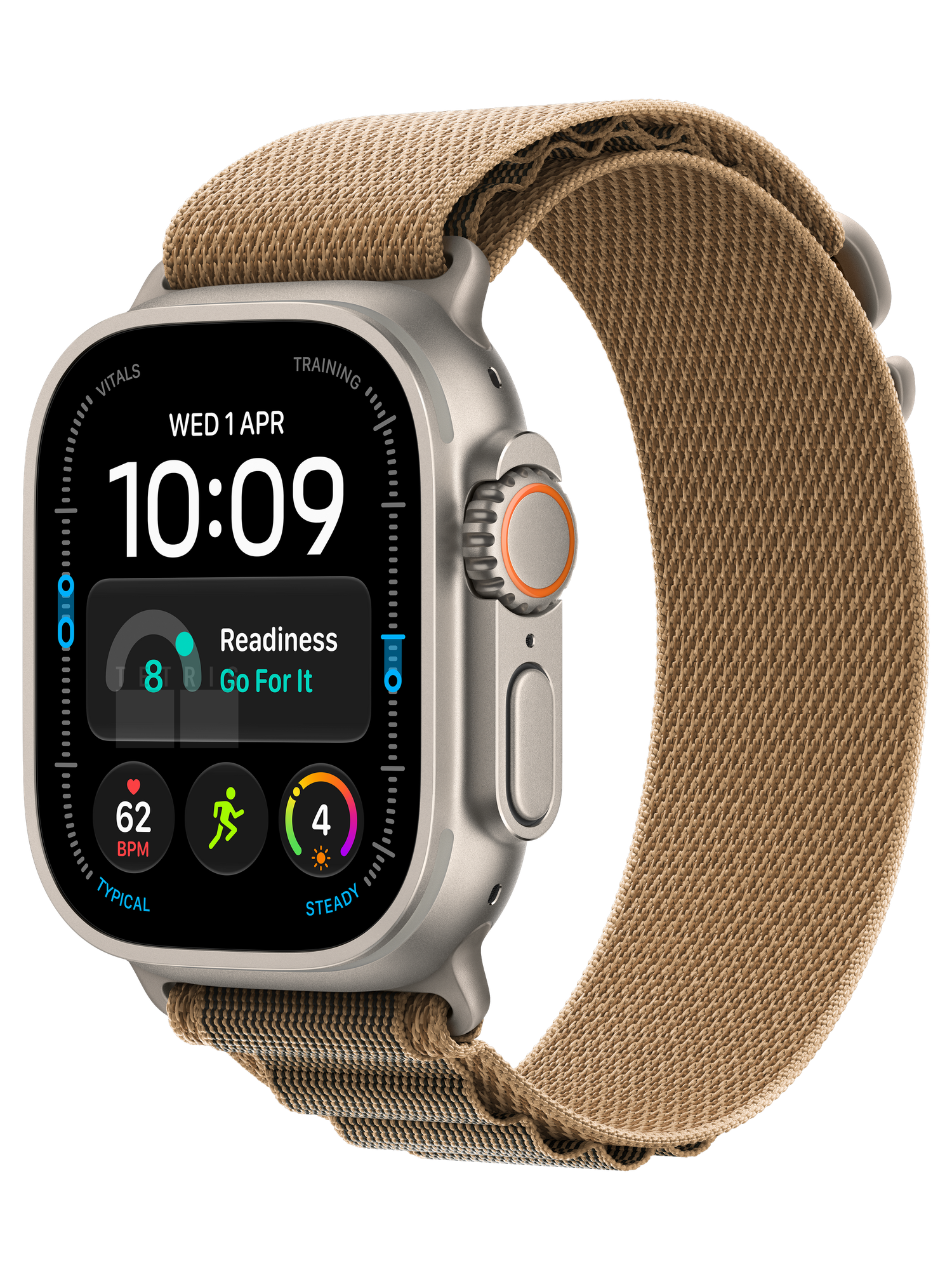 Умные часы Apple Watch Ultra 4 49 мм, Natural Titanium, Desert Alpine Loop M, GPS + Cellular