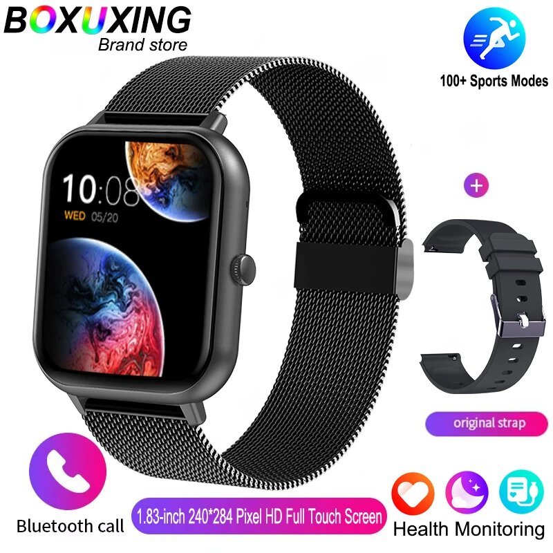 Smart Watch 2026 Black mesh belt