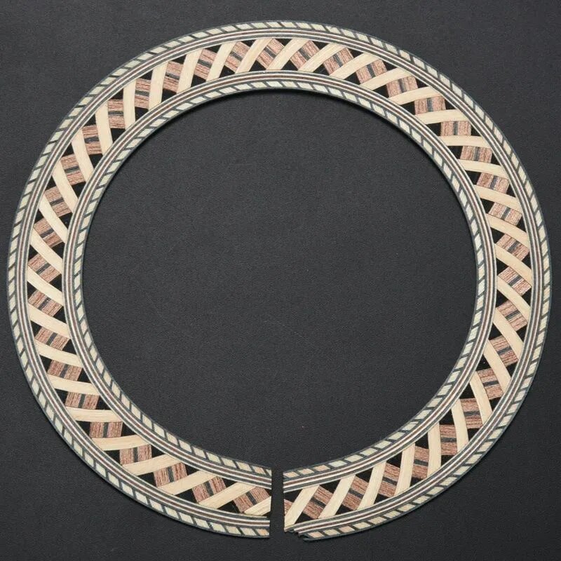 (B J ) Классическая гитара, деревянная инкрустация, звуковое отверстие, розетка, внутренний диаметр 93 мм