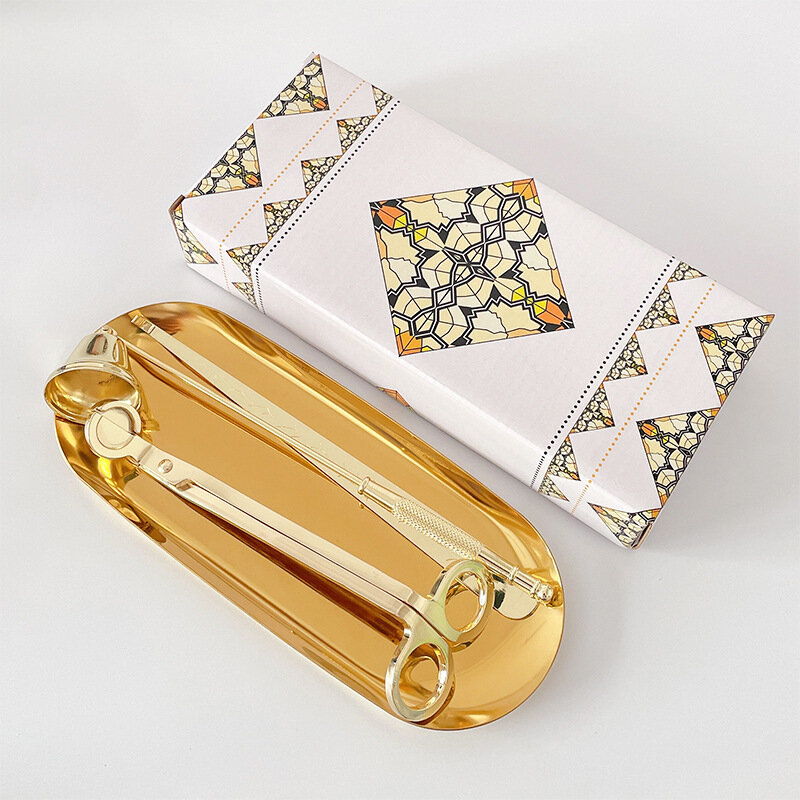 Набор инструментов для ароматерапии: ножницы для свечей, крючок для фитиля, гаситель для свечей, колокольчик для свечей, аксессуары для свечей, цветная коробка