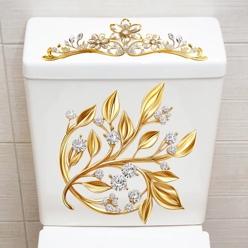 Наклейка на стену для сиденья для унитаза в ванной комнате, самоклеящаяся съемная наклейка для унитаза из ПВХ «сделай сам», подходит для украшения туалета в ванной комнате