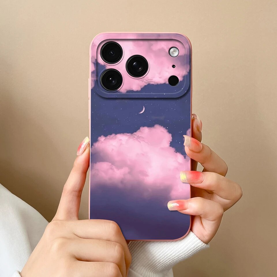 Чехол для iPhone17 17Air 17Pro 17ProMax Night Sky Cloud, предотвращающий падение, высококачественный корпус для iPhone 17 Pro Max 17 Air Coque