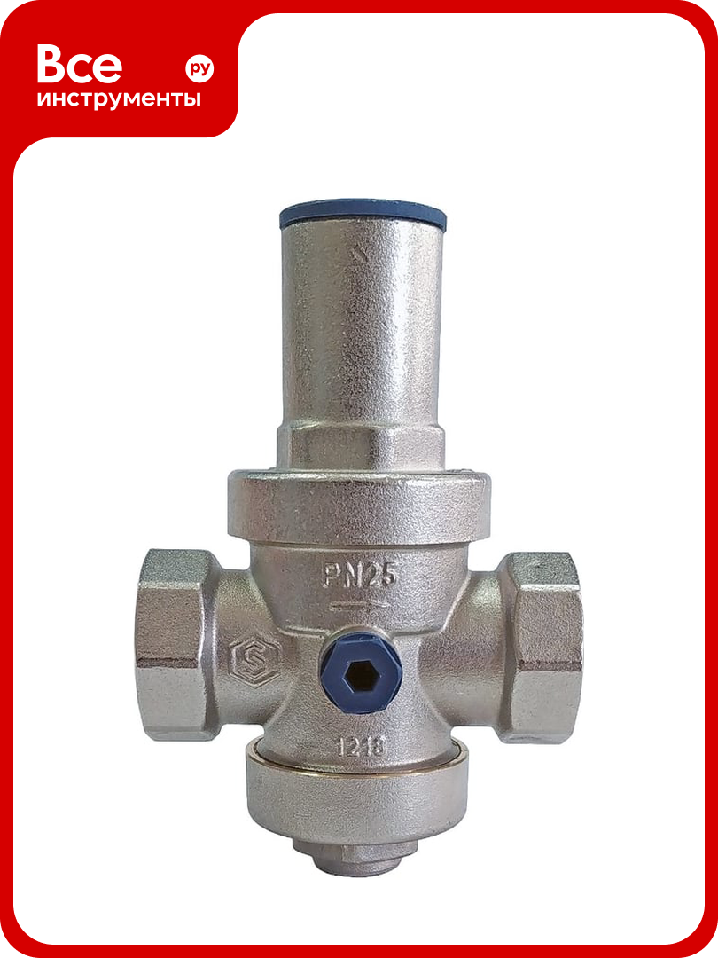 Редуктор давления STOUT PN25 вн/вн 1/2", с выходом под манометр SVS-1008-000015 RG008UB794C5A1