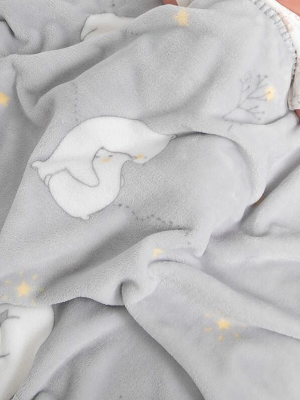 Плед Мишутка", для новорожденных, 75x100см, плюшевый