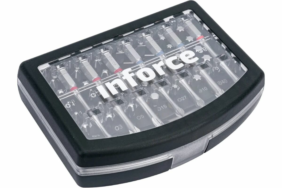 Набор бит с держателем 56 предметов, S2, (11-01-288) Inforce
