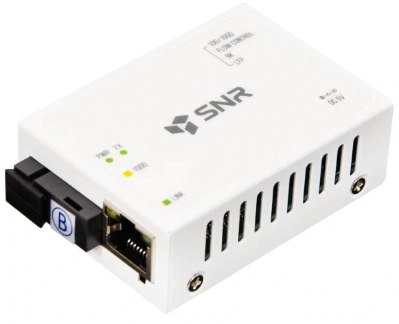 SNR-CVT-1000B / Медиаконвертер Медиаконвертер 101001000-Base-T 1001000Base-FX, TxRx: 15501310нм