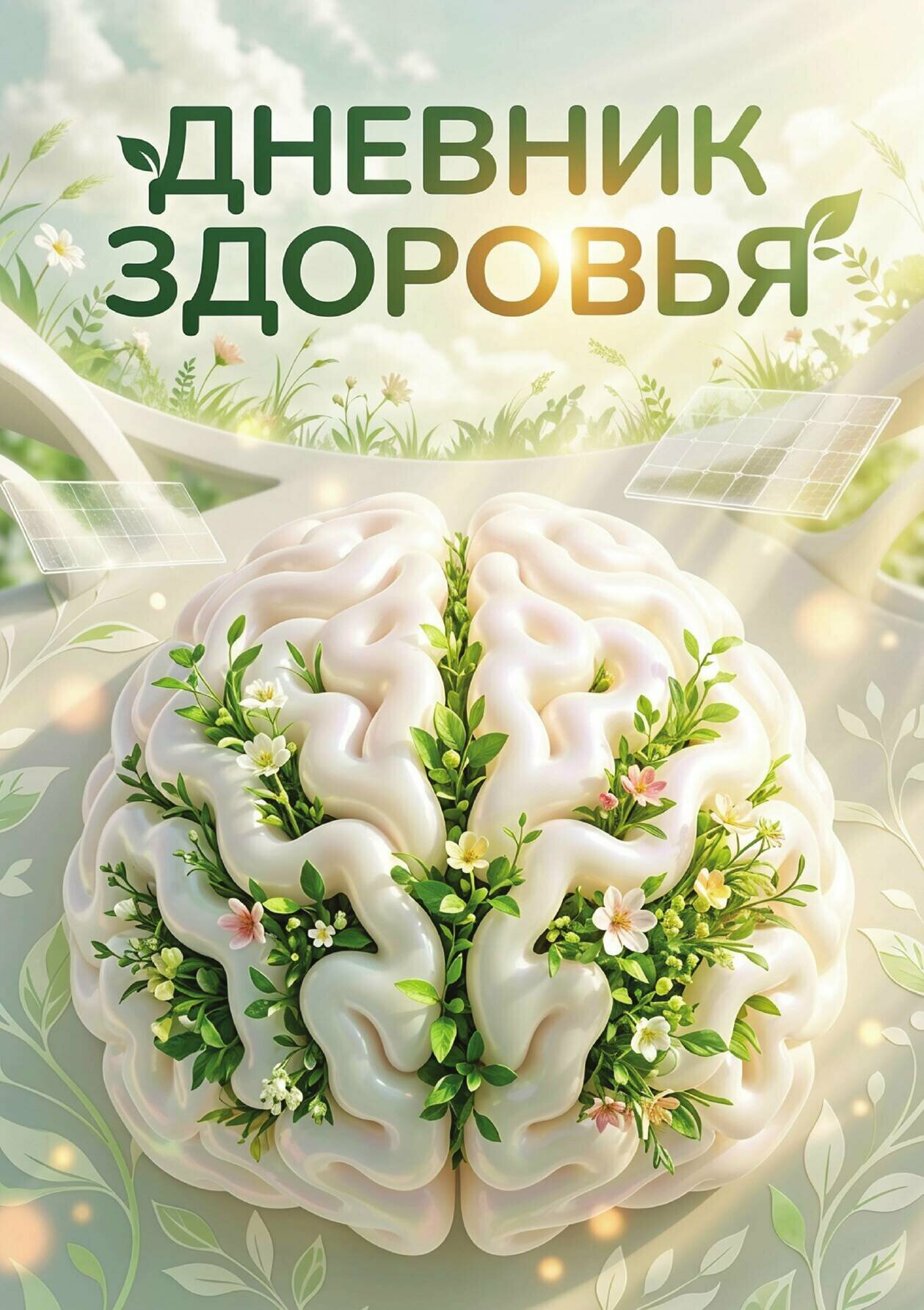 Дневник здоровья, дизайн: "Метранпаж", 100 страниц, А5. Недатированный