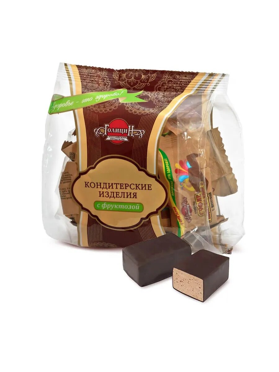 Конфеты суфле шоколадное с фруктозой 190 гр