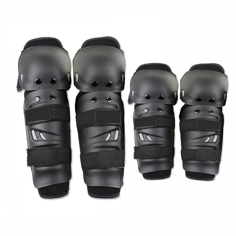 PRO-BIKER Мотоциклетные наколенники, защитные наколенники, мотоциклетные наколенники, Черный, 4IN1