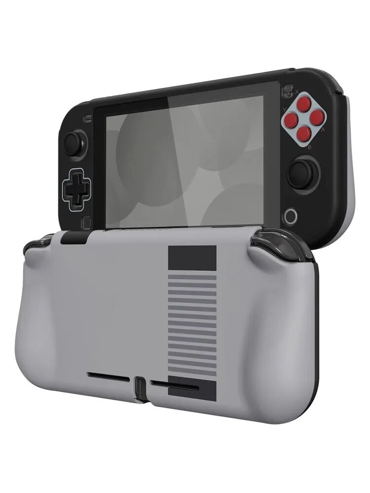 PlayVital Чехол ZealProtect для Nintendo Switch Lite, жёсткий эргономичный корпус в стиле NES