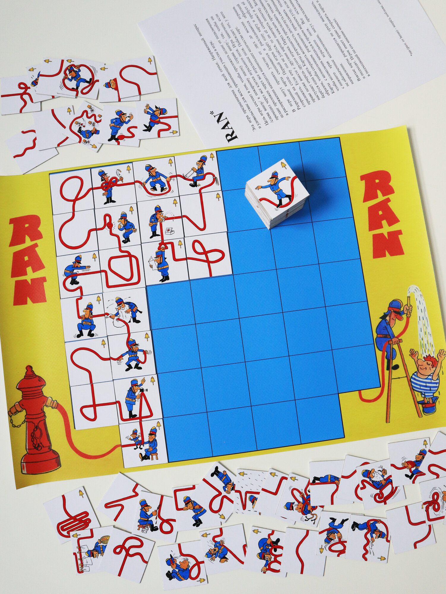 Настольная игра RAN! (Пожарные) / Игра ГДР / Подарок из прошлого