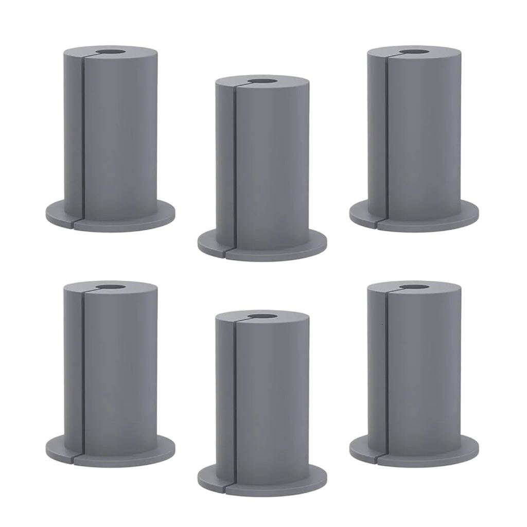 Кабельные резиновые проходные втулки (6 шт.), Серый