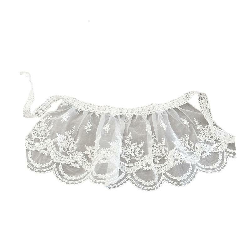 Белый кружевной фартук для девочки, S