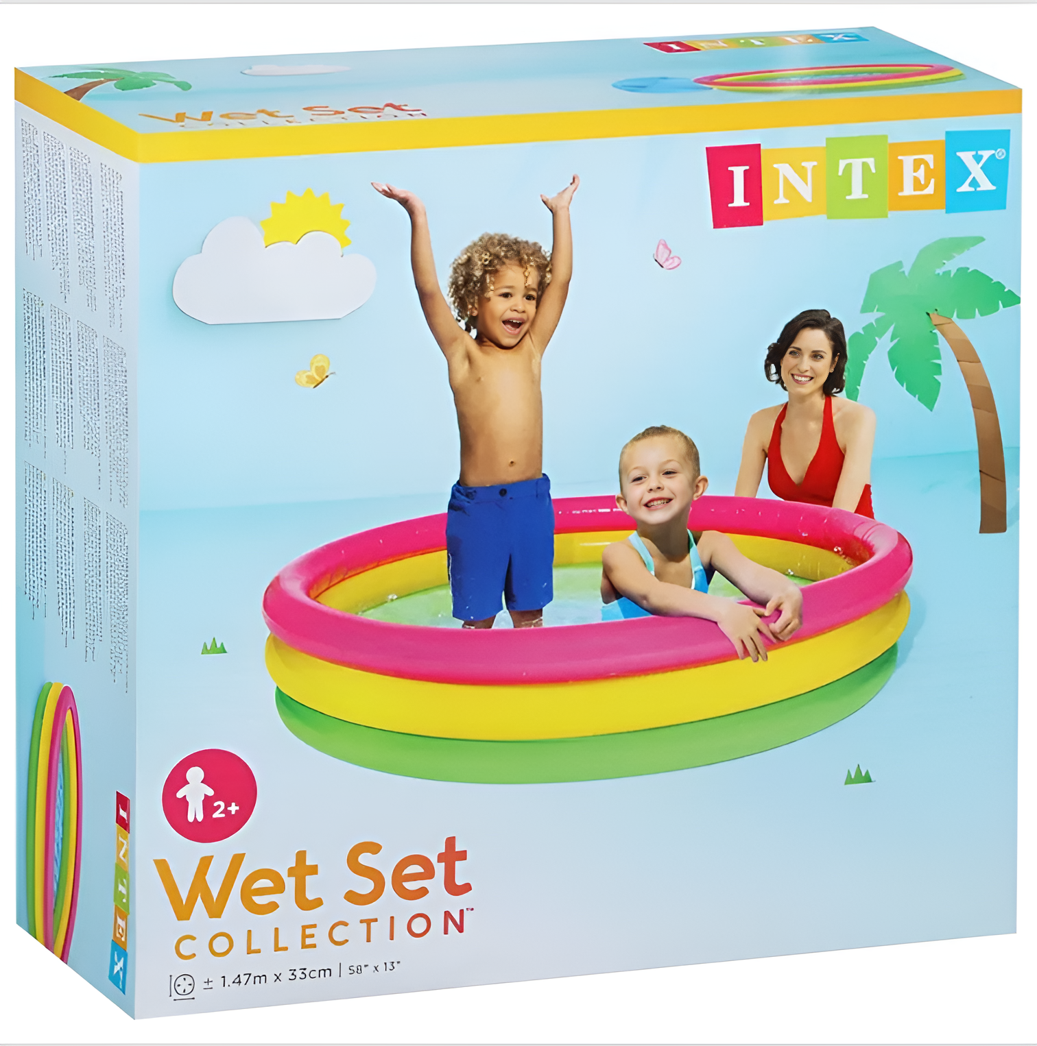 Бассейн надувной Радуга, 147 х 33см , для детей от 2 лет, 57422 INTEX