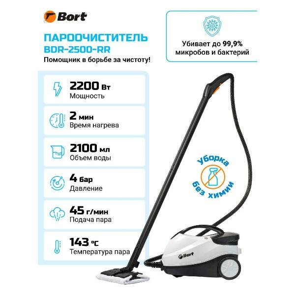 Паровой очиститель Bort BDR-2500-RR