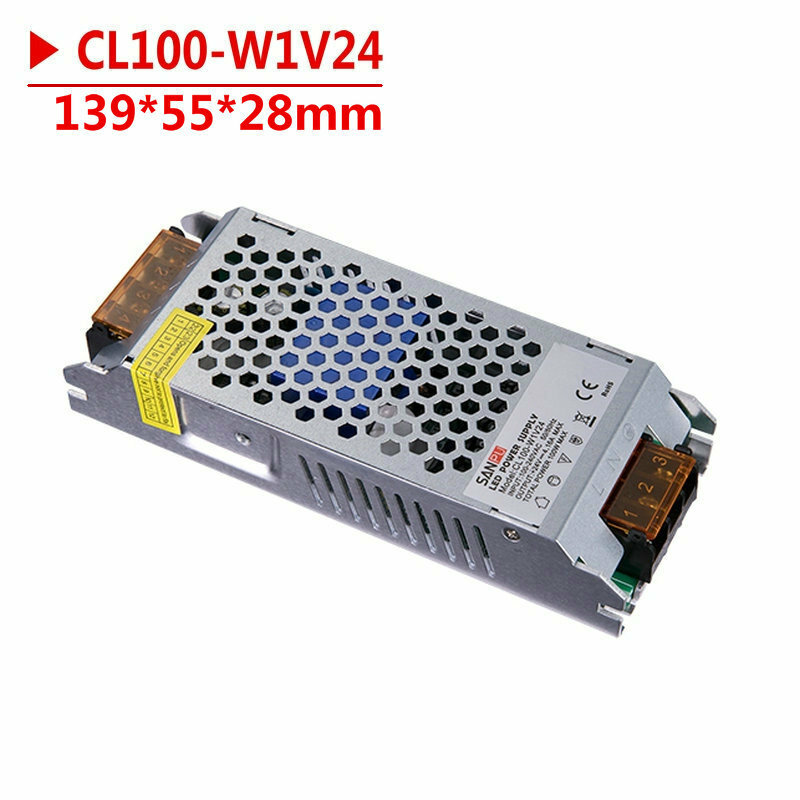 Ультратонкий линейный светодиодный блок питания 220В на 12В/24В/48В с постоянным напряжением для световых коробов и линейных светодиодных лент.