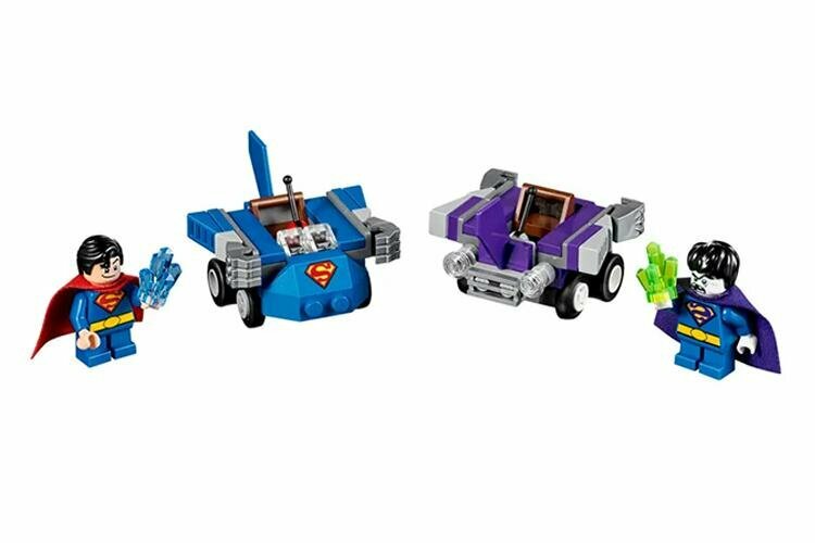 Пластиковый конструктор унисекс LEGO 76068 мини-боевая машина Супермен против Бизарро, 300 деталей, черный