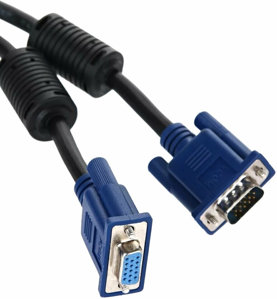 Кабель удлинительный Монитор-SVGA card (15m-15f) 3m, 2 фильтра Vcom (vvg6460-3m) .