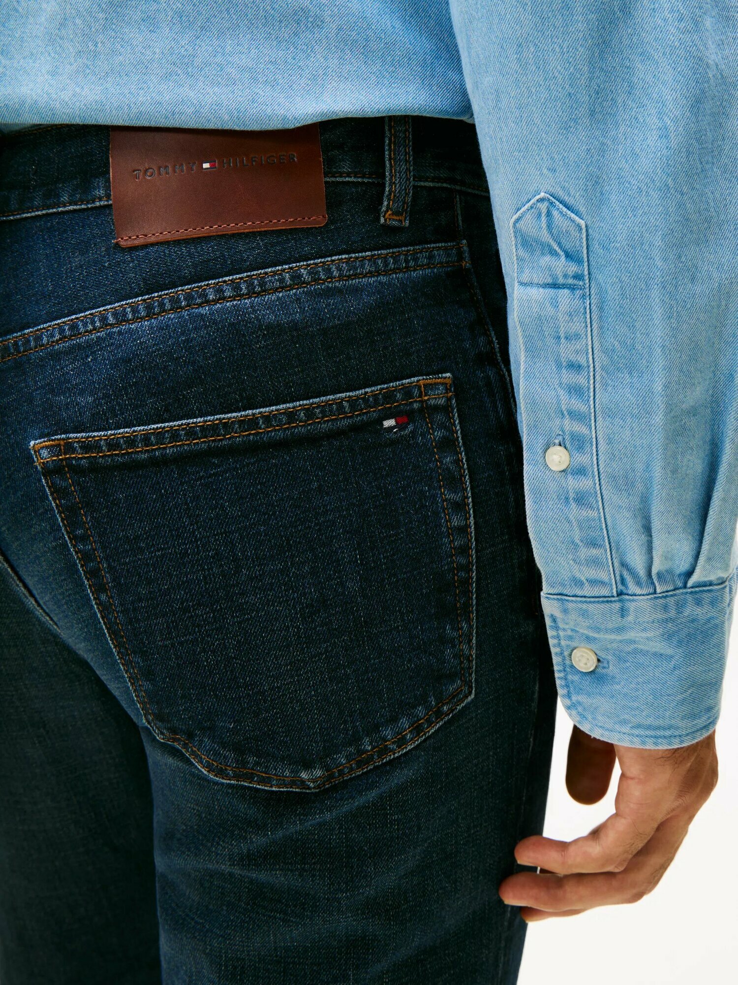 Джинсы классические TOMMY HILFIGER, размер 33/34 JEAN, синий — фото 1
