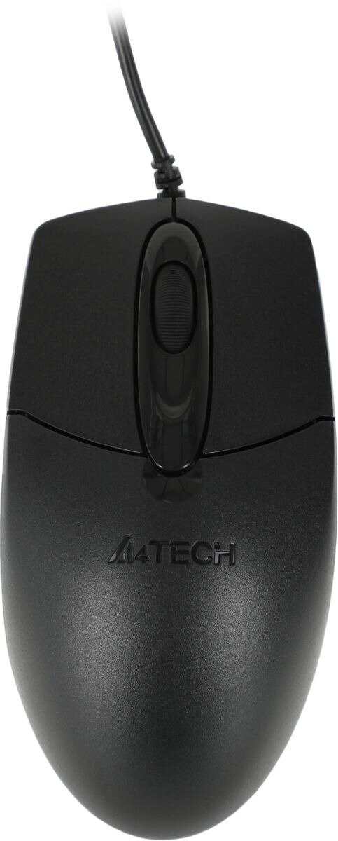 Мышь A4Tech OP-720 (черный) USB, пров. опт. мышь, 2кн, 1кл-кн