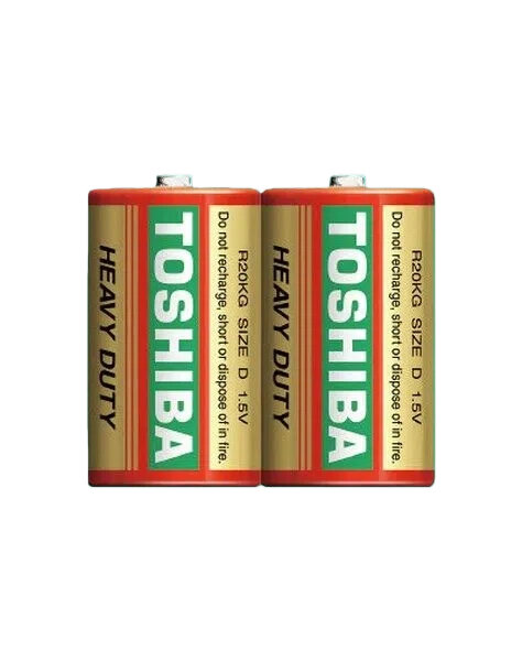 Батарейка TOSHIBA R20KGSLBSP2TC R20 солевая Zinc Heavy Duty D 1.5v, спайка 2 шт