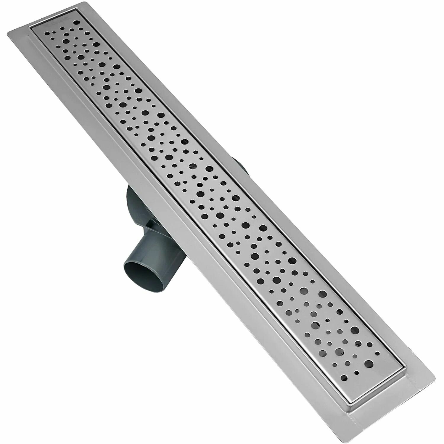 Душевой трап с горизонтальным выпуском (комбинированный затвор) Gerhans K80307-60 нержавеющая сталь