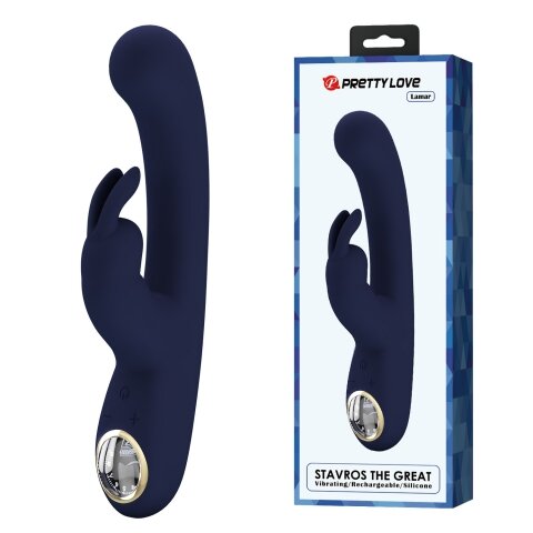 BW-500004-LED-2 Вибростимулятор-кролик с LED-дисплеем Pretty Love Lamar (22, Ø 4 см) Baile