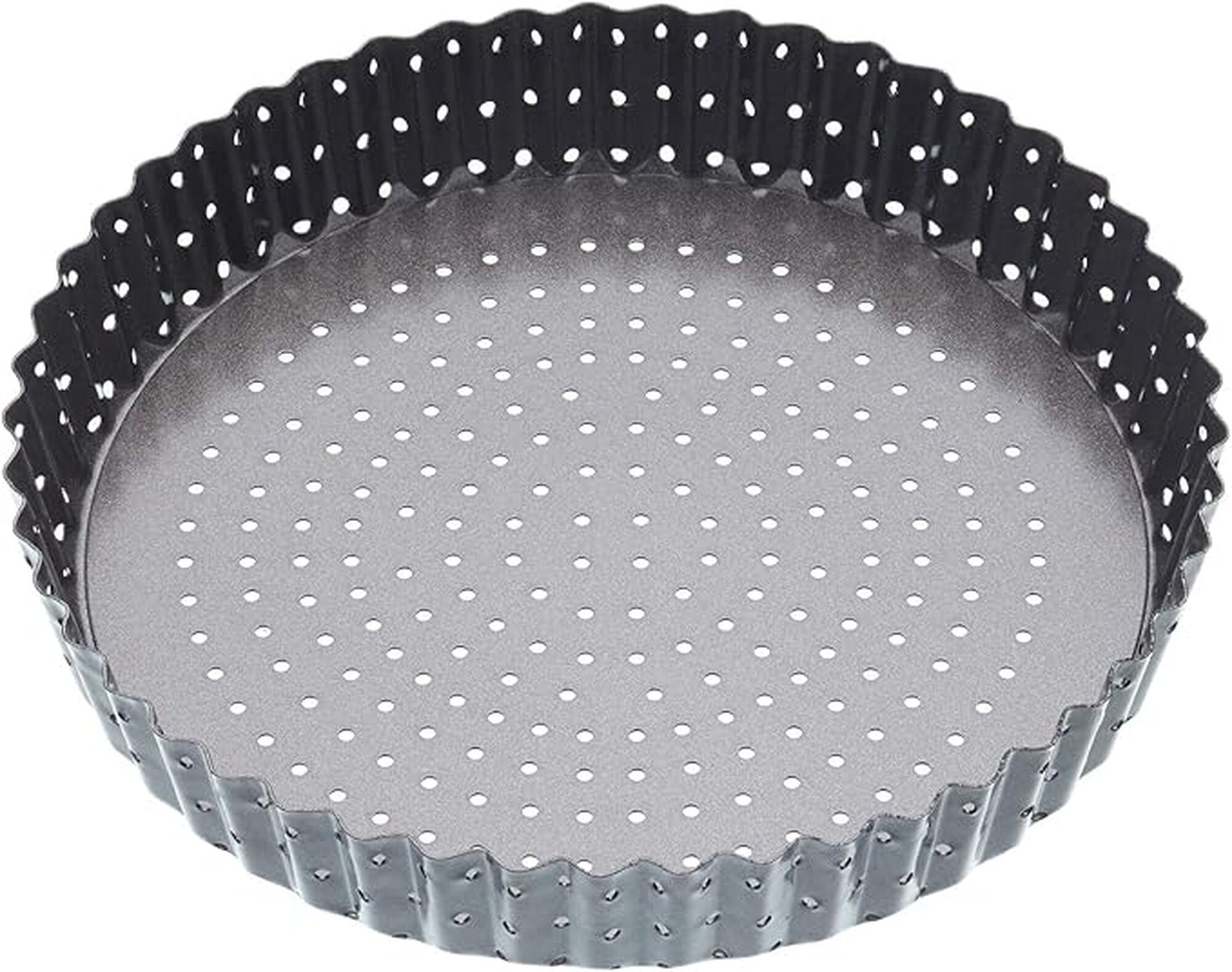 Антипригарная форма для тарта/киша KitchenCraft Crusty Bake перфорированная, размер 20см, цвет серый