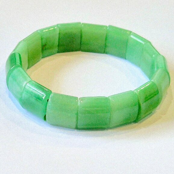 Браслет, серебро, 925 проба, нефрит