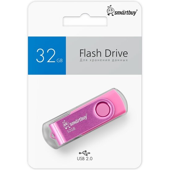 USB флешка Smartbuy 32Gb Twist pink USB 2.0
