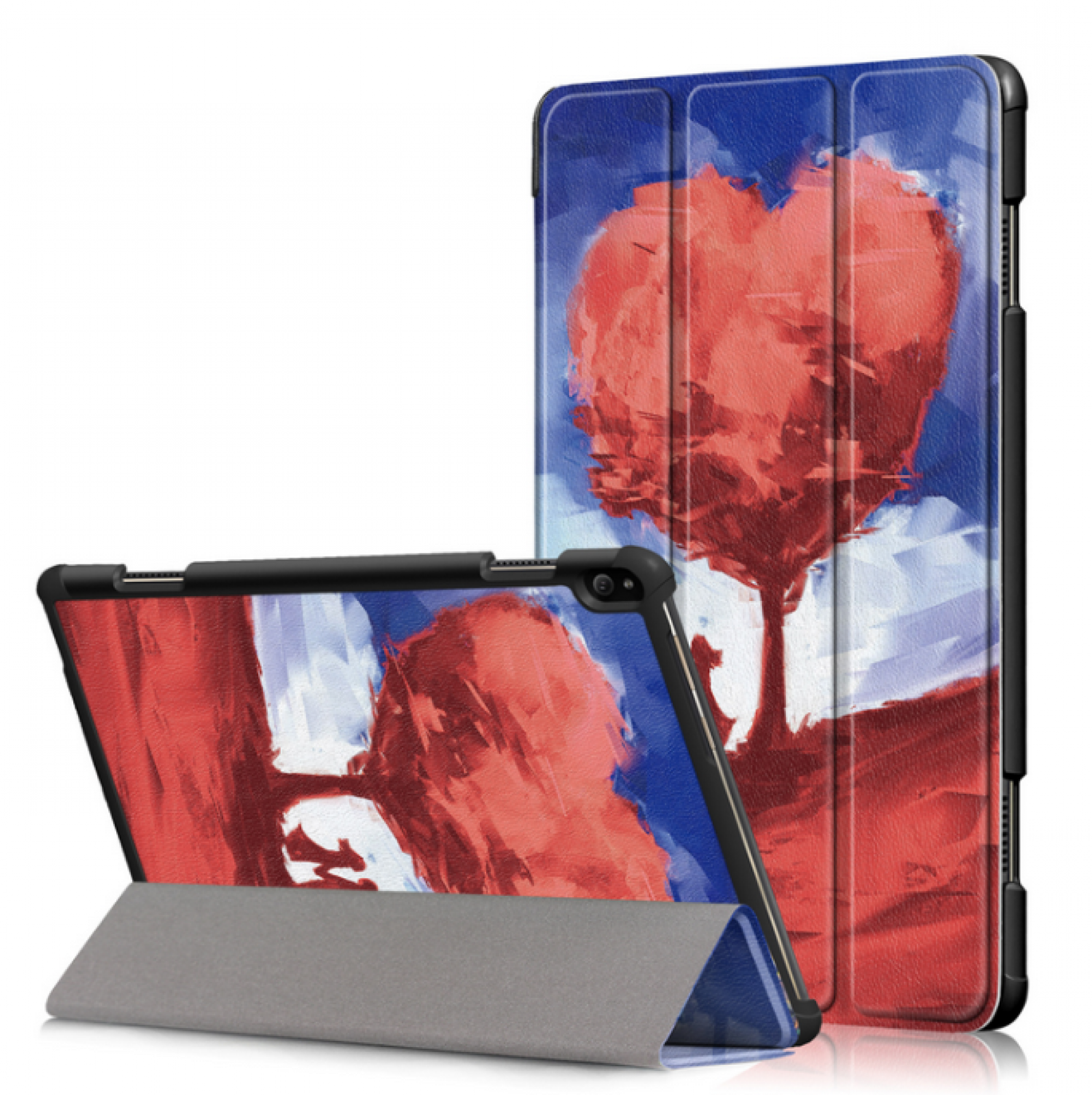 Ультратонкий чехол-обложка MyPads iL Sottile для Lenovo Tab P10 TB-X705F/N с автоблокировкой и трансформацией в подставку