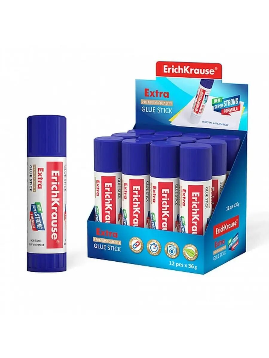 Клей-карандаш Extra, 36г 12 штук