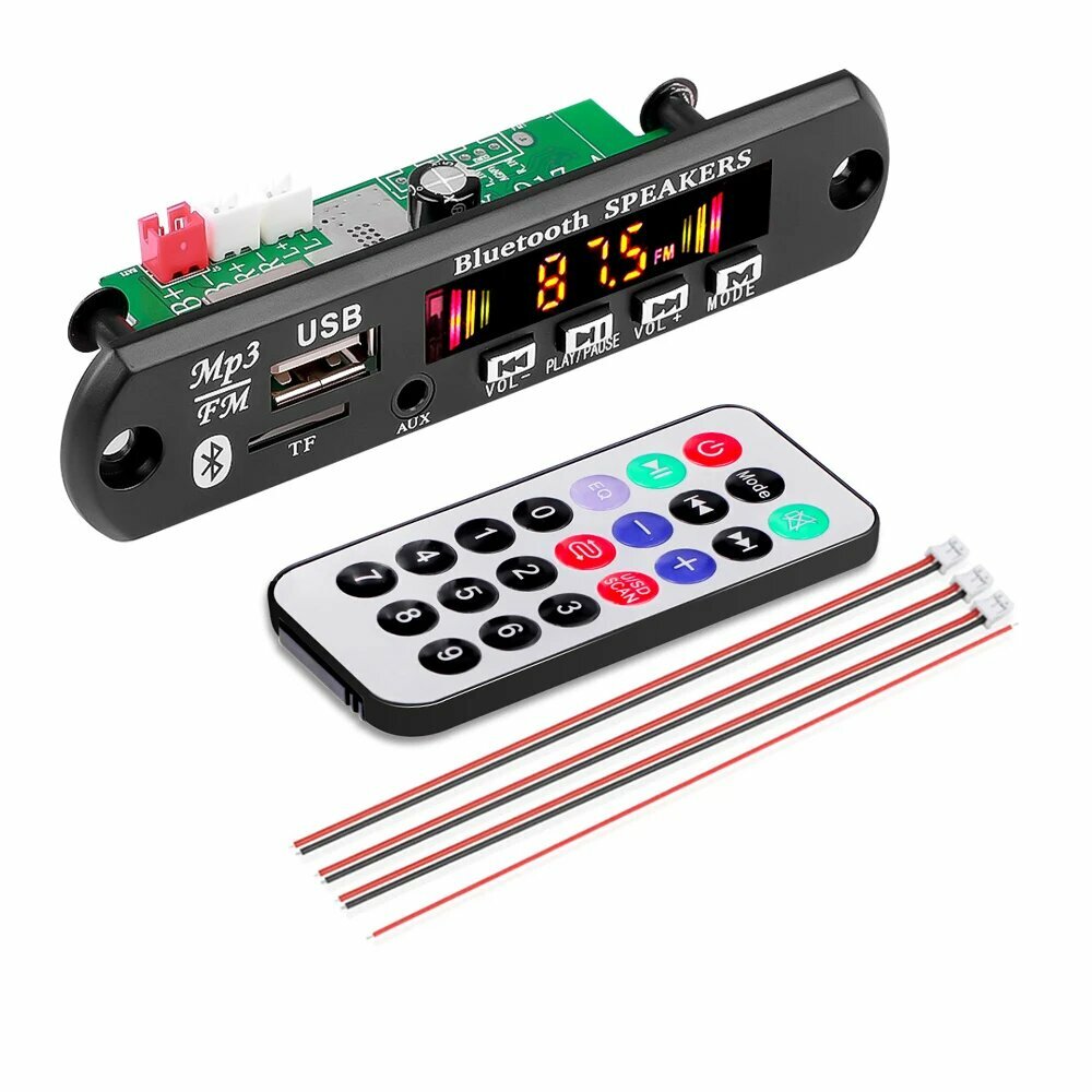 Автомобильный MP3-плеер Bluetooth 5.0 2 x 25W Amplifier