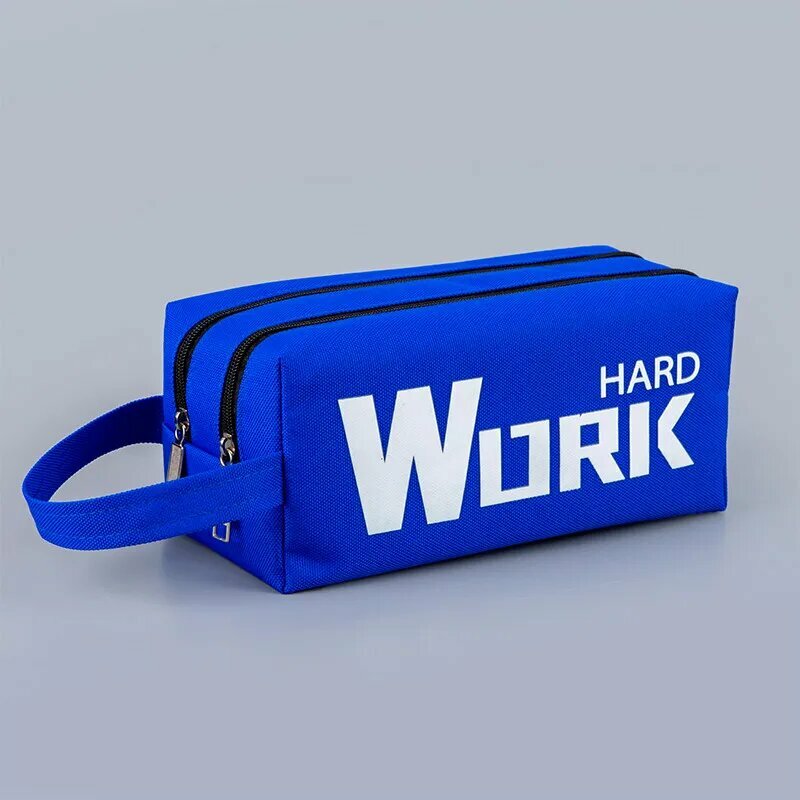 Синий тканевый пенал Hard Work, 89382