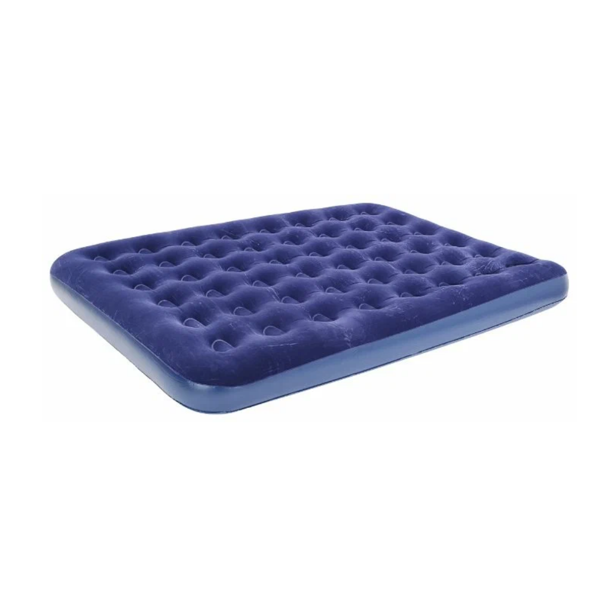 Надувной матрас Bestway Flocked Air Bed Queen, синий. двухспальный, выдерживает до 215 кг, без насоса
