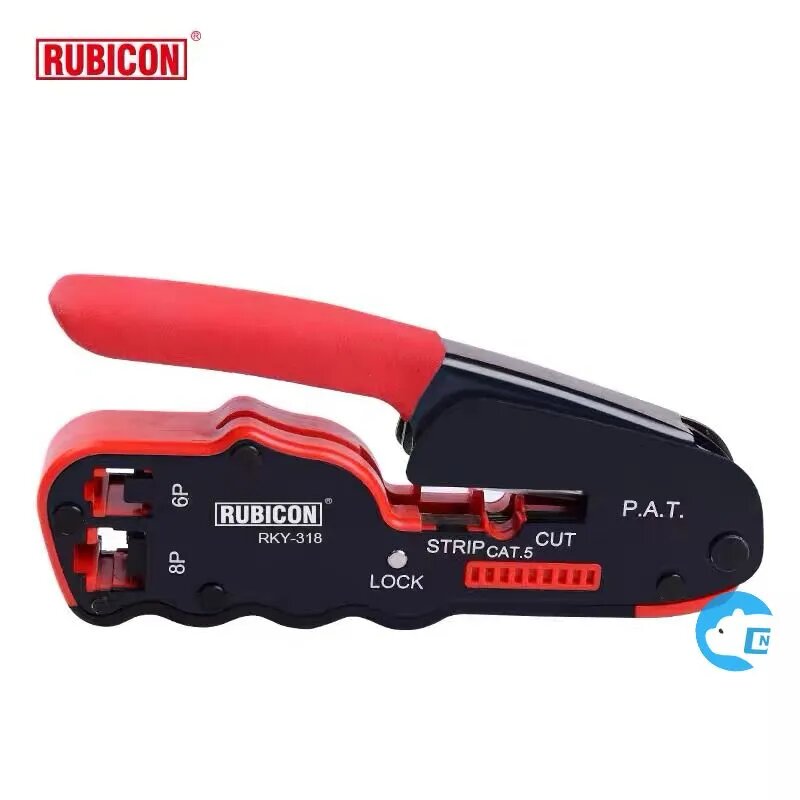 RUBICON Многофункциональный зажим для сетевого кабеля Обжимные клещи с кристаллической головкой для монтажа сетевых кабелей.