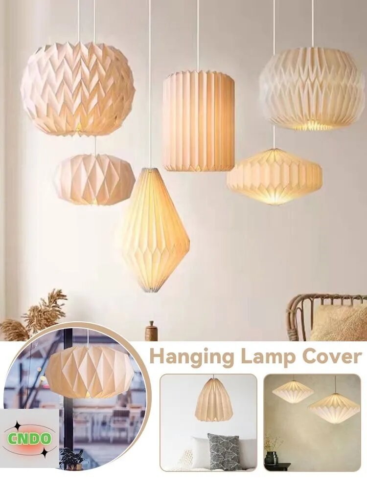 Абажур для подвесного светильника складной бумажный фонарь креативный