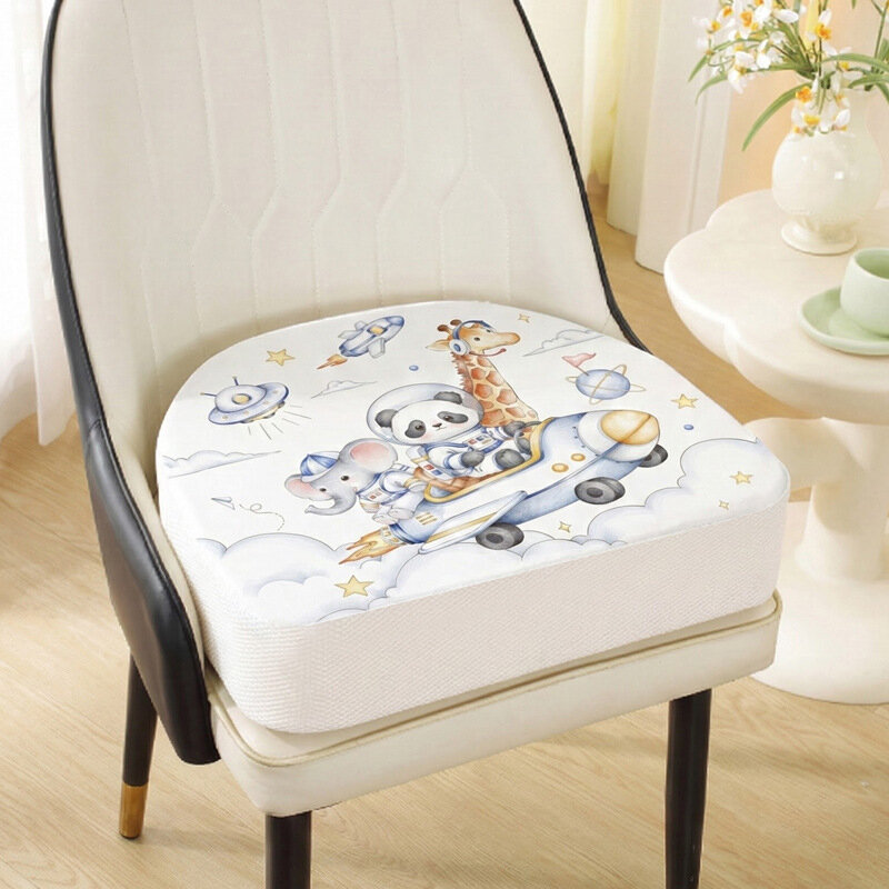 Подушка для увеличения роста детей, детский стульчик для кормления, сиденье в форме подковы, утолщенная и приподнятая подушка для стула, подушка для стула для учеников начальной школы.