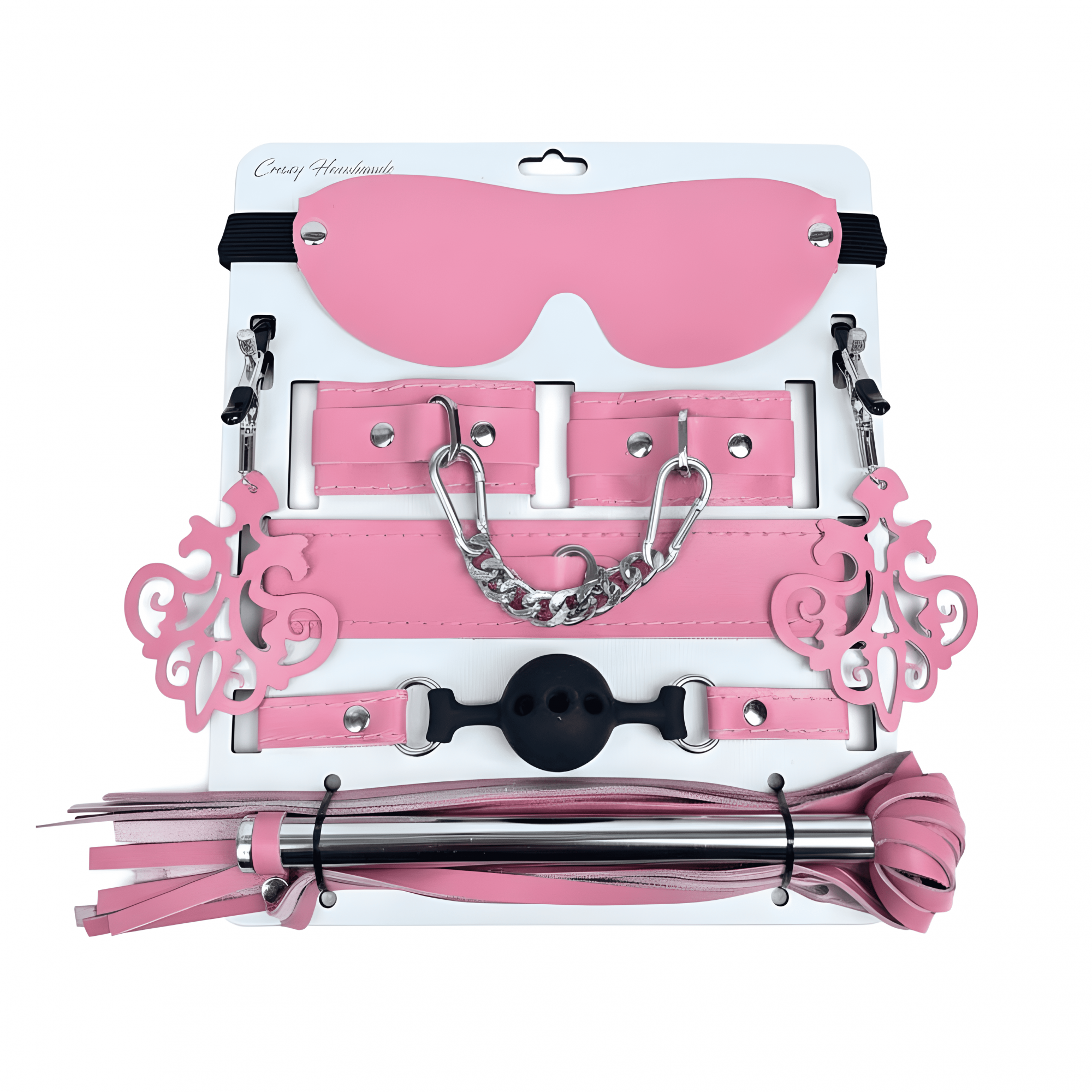 Набор из розовый кожи (6 предметов)