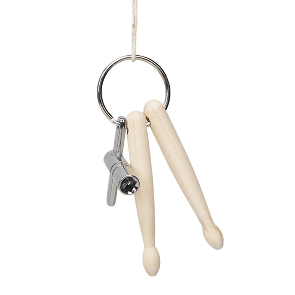Деревянные Барабанные Палочки Перкуссионный Брелок Для Ключей Легкая Барабанная Палочка Подвеска Прочный для Подарка Барабанщикам