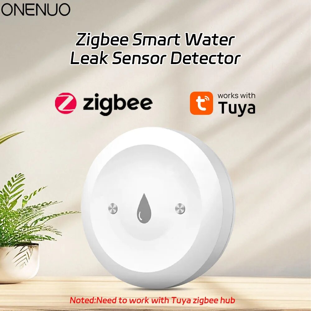 ONENUO Беспроводной датчик протечки воды Zigbee