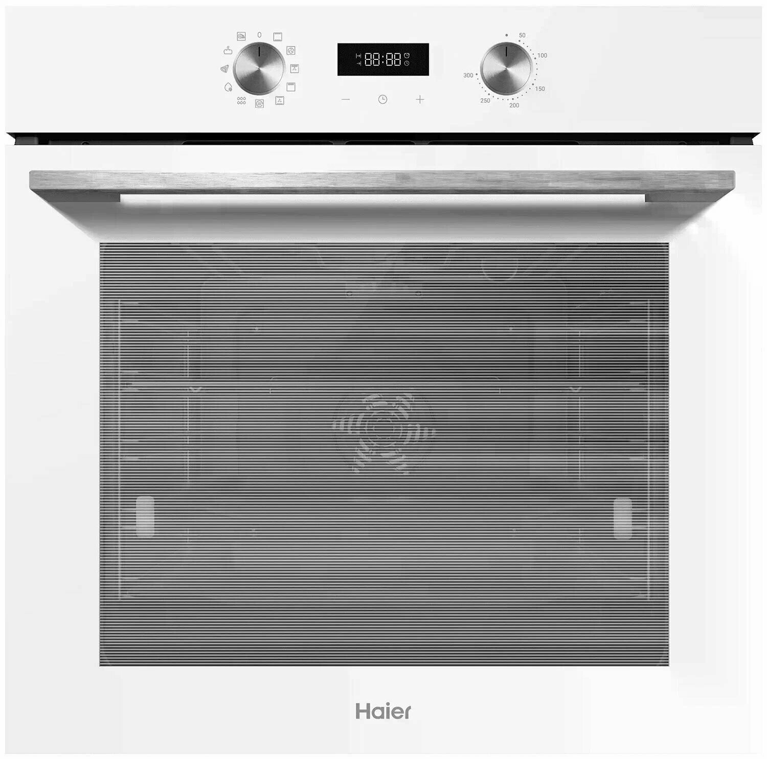 Духовой шкаф электрический HAIER HOQ-R2ARN3WB, 78л, дверца с 2 стеклами, белый