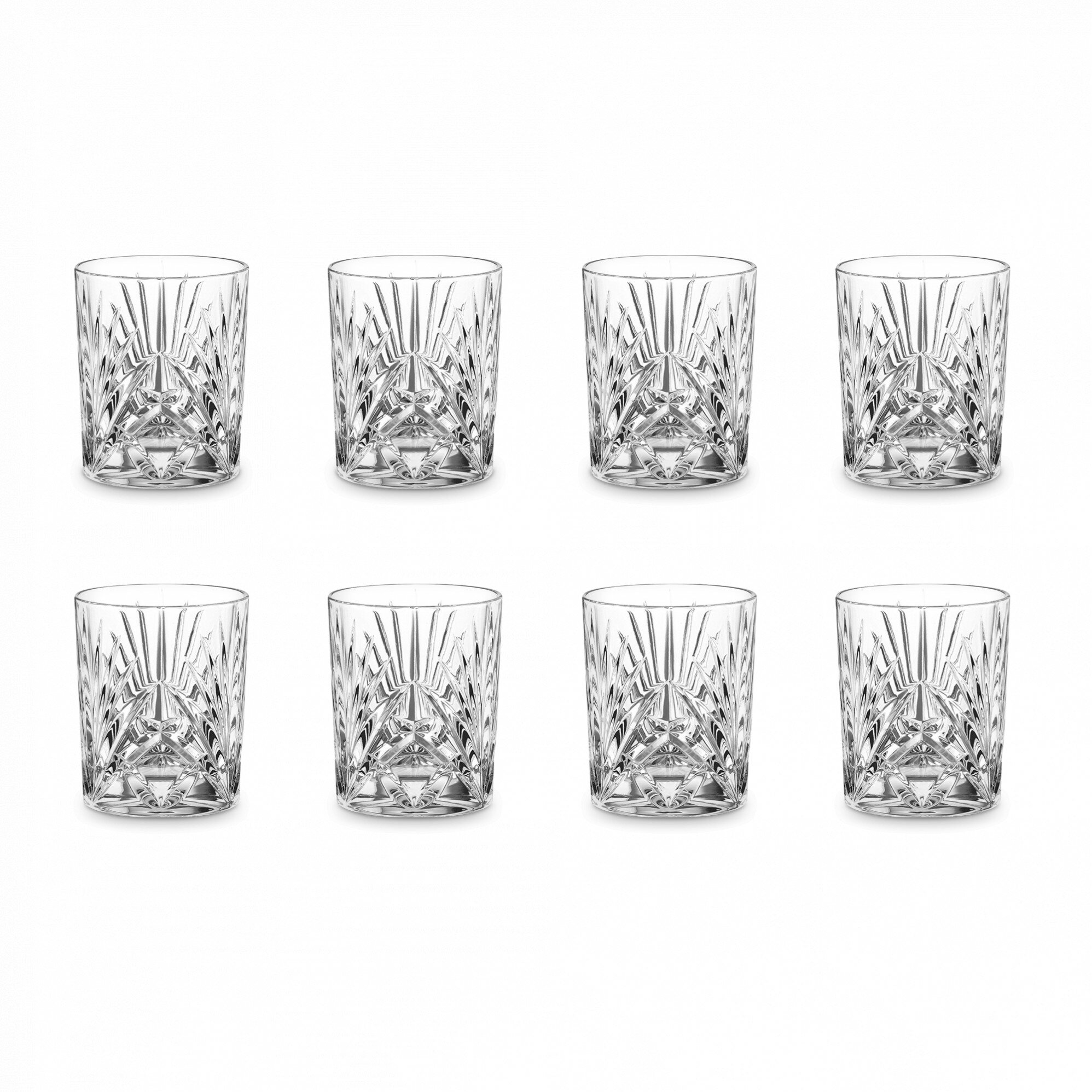 Набор из 8-ми стаканов для виски, 288 мл, хрустальное стекло N105800 Palais