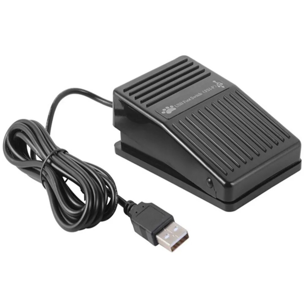 USB-педаль с программируемыми клавишами для компьютера с кабелем 2 м