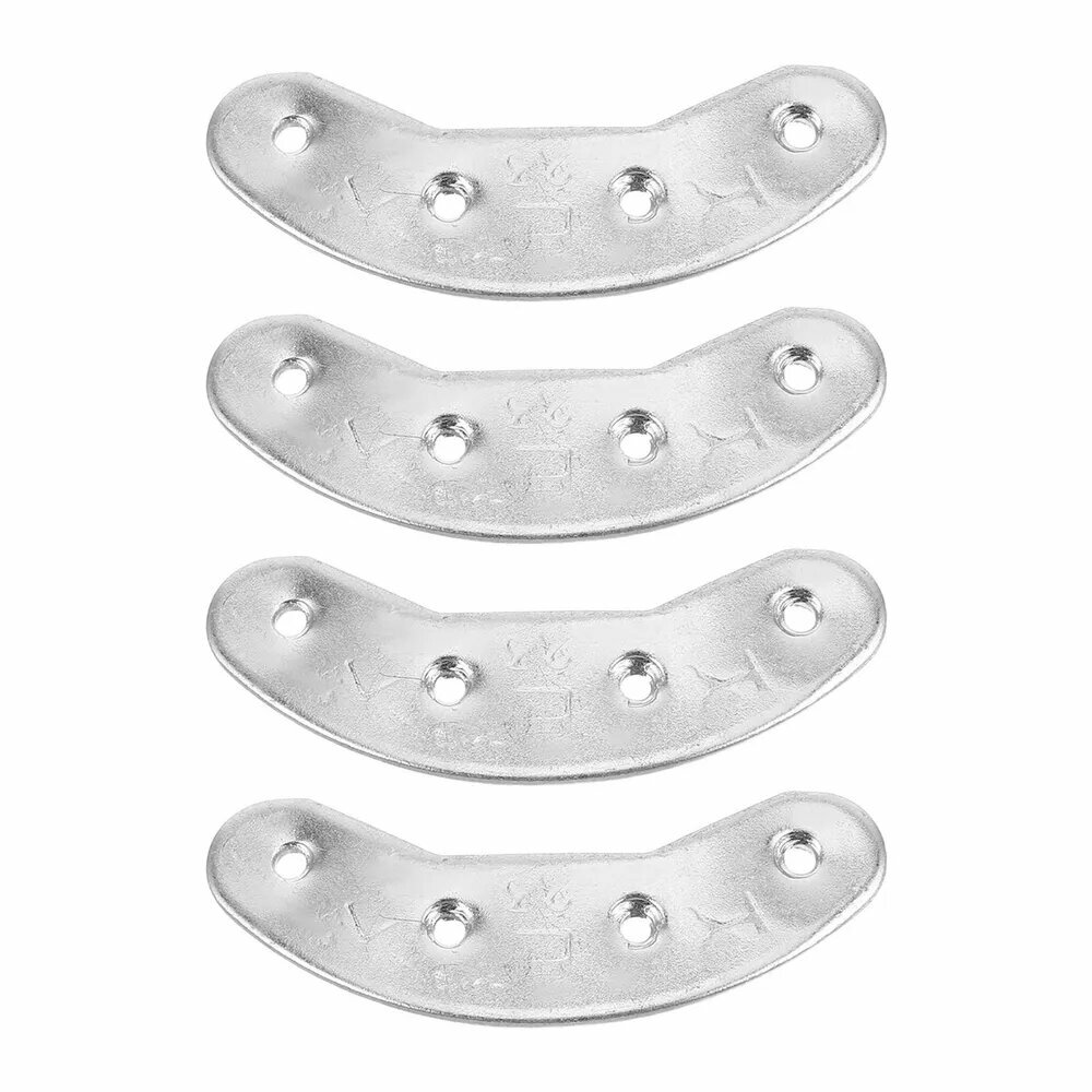 Металлические защитные пластины для каблуков из железа, серебристые, для ремонта мужской обуви, набор из 2 пар