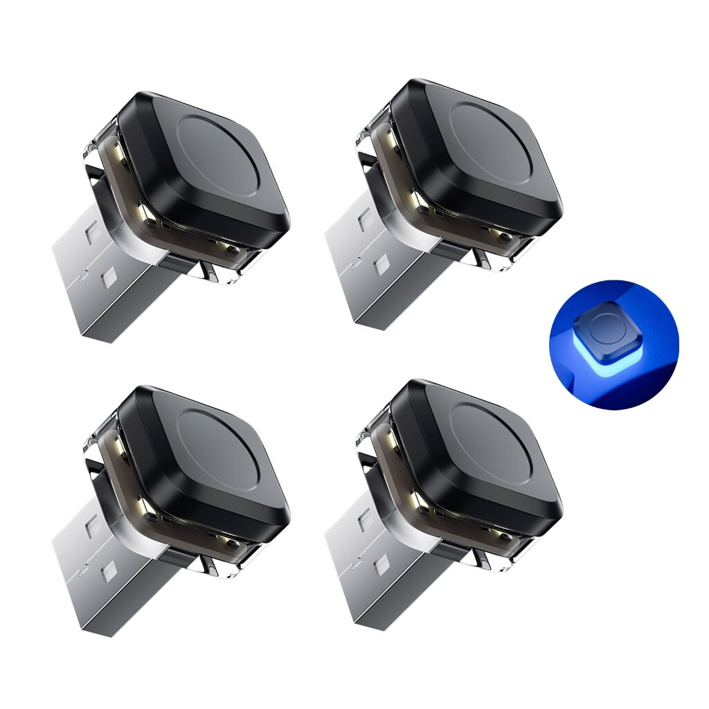 Энергоэффективная светодиодная подсветка для транспортных средств, Многоцветная лампа с питанием от USB