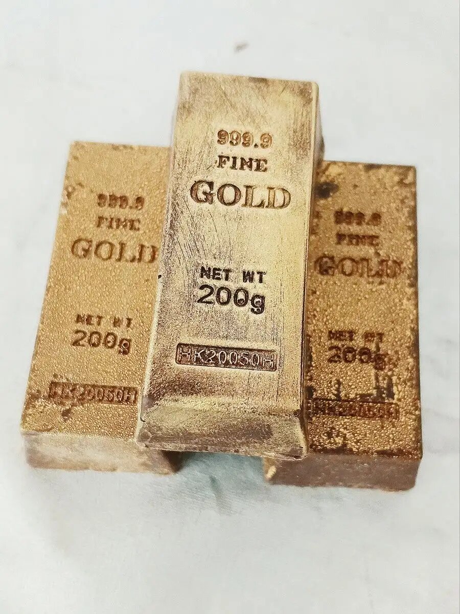 Шоколад фигурный "Золотые слитки"